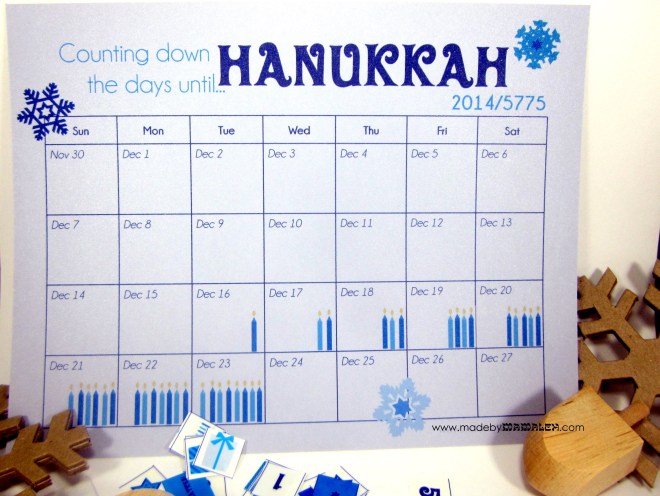Counting Down the Days until…Hanukkah! | madebymamaleh